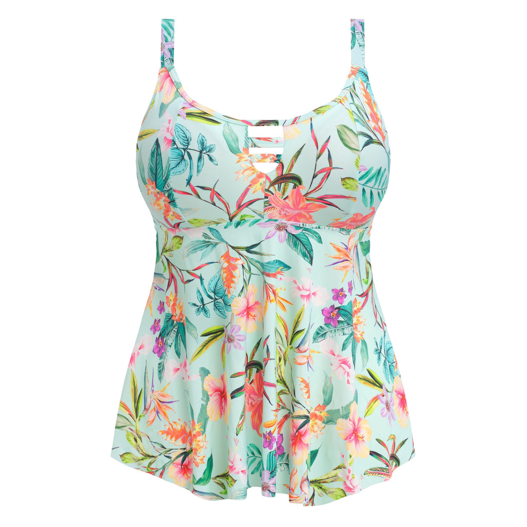 Elomi "Sunshine Cove" Aqua Non Wired Moulded Tankini – Lion's Lair Boutique