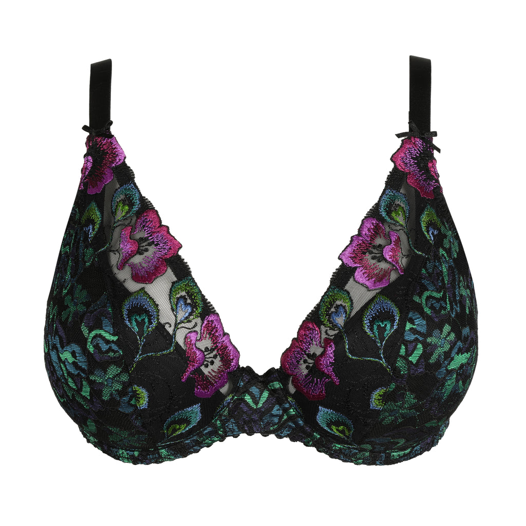 Prima Donna "San Angel" Peacock Feather UW Half Padded Plunge Bra (D-G ...