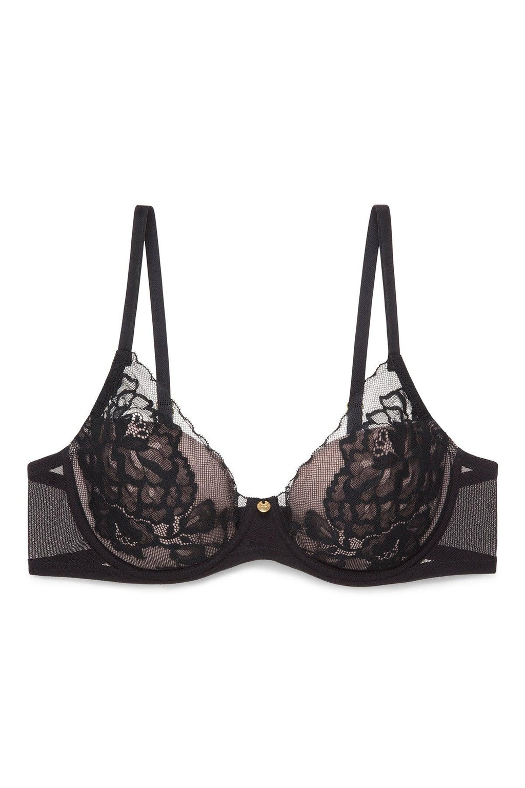 Natori "Flora" Black/Light Mocha UW Contour Bra (B-F) – Lion's Lair ...